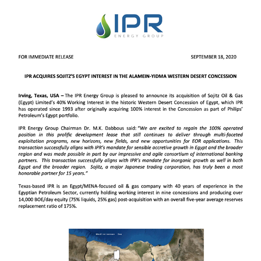 News - IPR Energy Group
