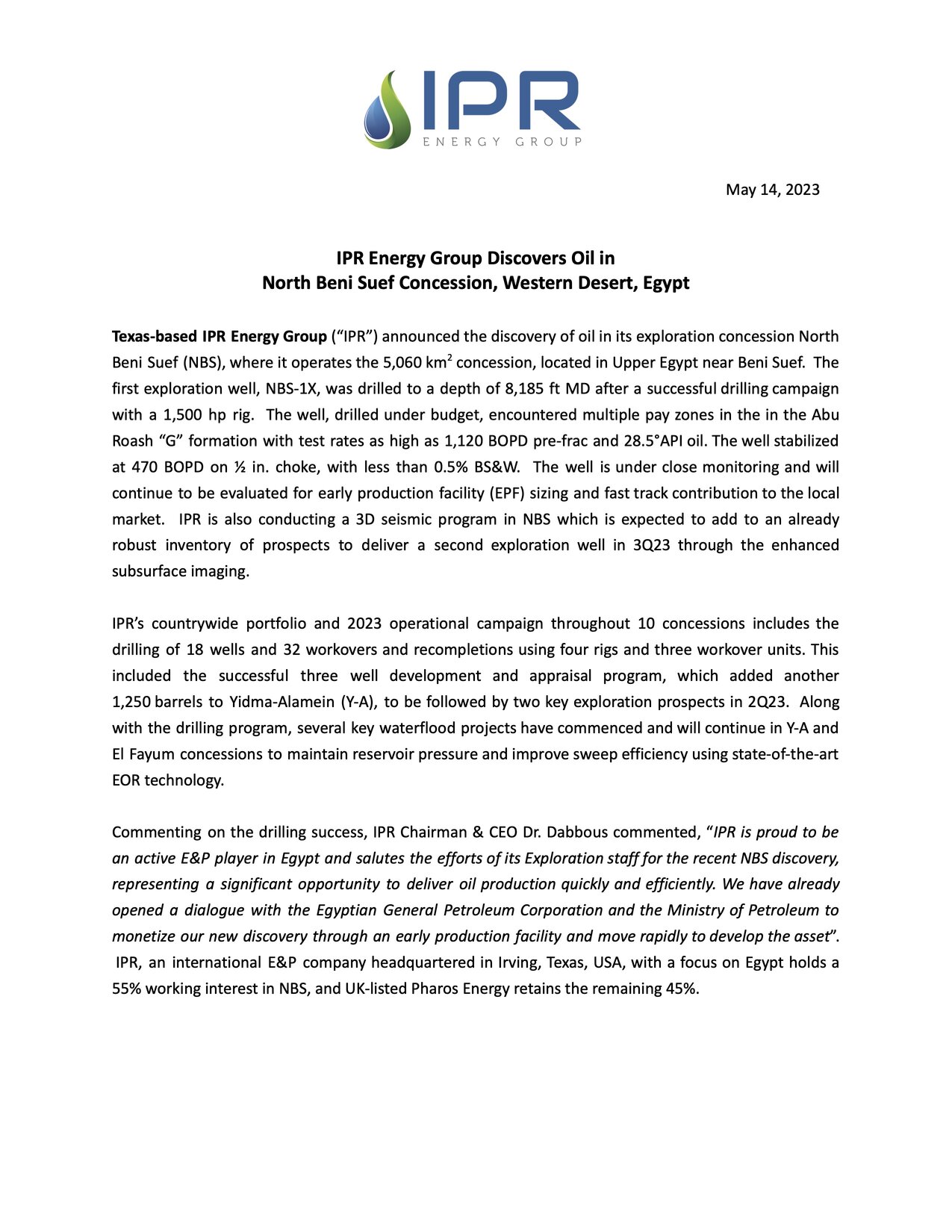 News - IPR Energy Group